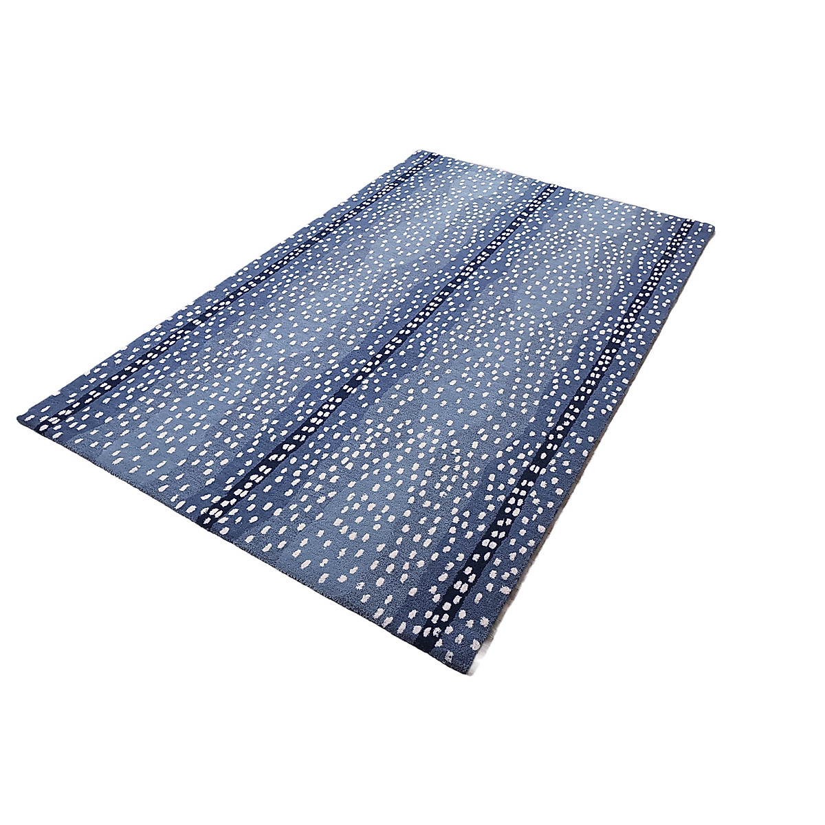 Wallard Antelope Cheetah Blue,Natural,Gray,Mink Animal Contemporary HandTuffted 100% Woolen Area Rugs and Carpets (Blue, 10 x 8 FT)