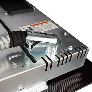 COSMO COS-365ECC Electric Ceramic Glass Cooktop with 4 Burners, Dual Zone Element, Hot Surface Indicator Light and Control Knobs, 36 inches, Black