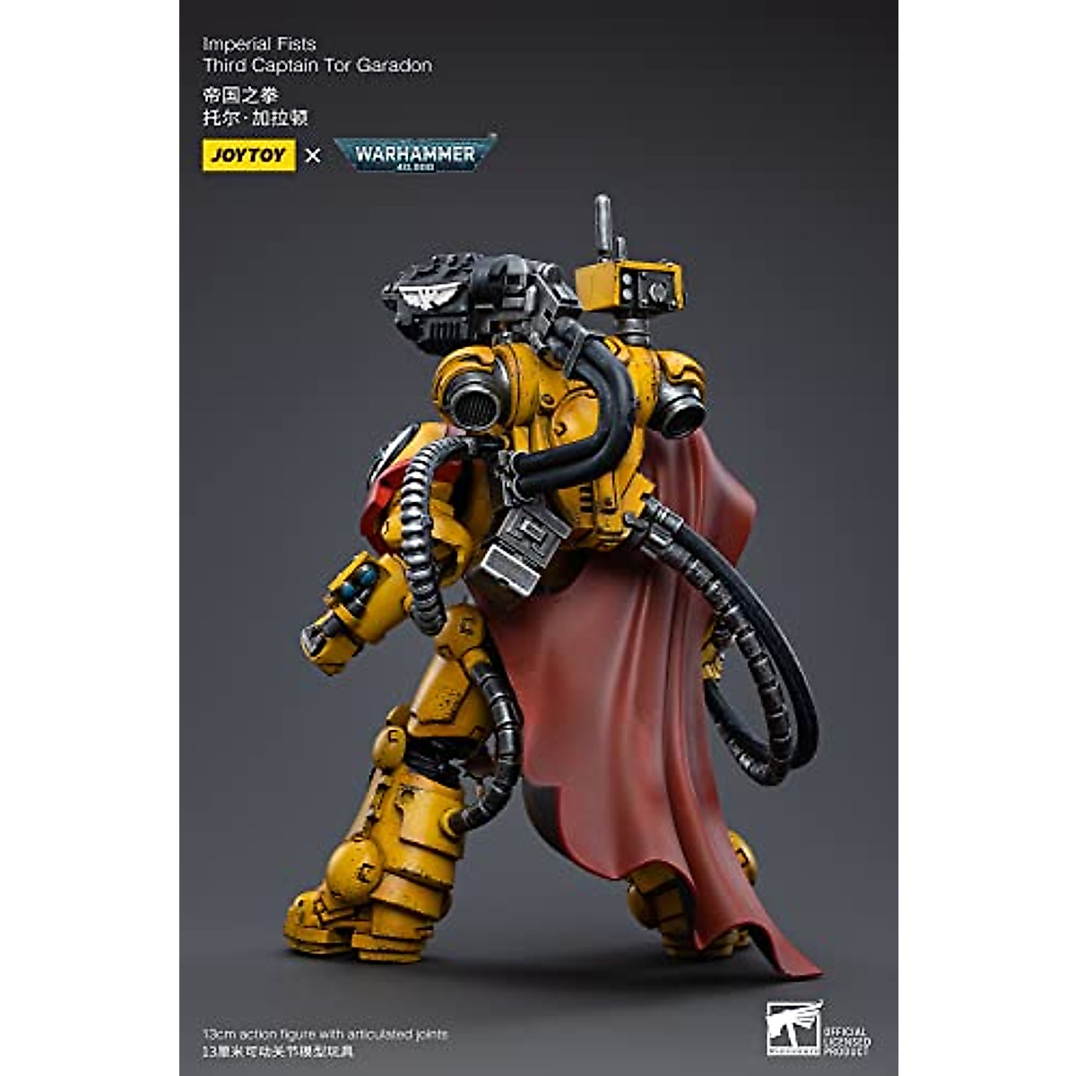 BLOOMAGE JOYTOY (BEIJING) TECH Warhammer 40k: Imperial Fists Third Captain Tor Garadon 1:18 Scale Figure