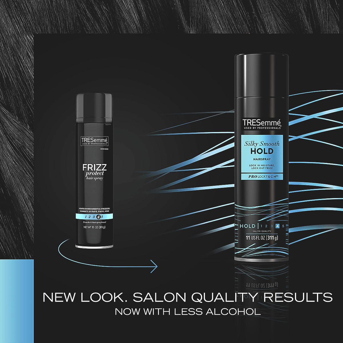TRESemmé Silky Smooth Hold Hairspray Pack of 6 for 24-Hour Frizz Control & All-Day Humidity Resistance 11 oz