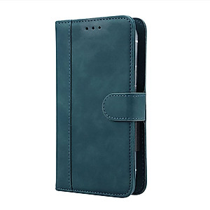 Ranyi for IRIS Connect Case, IRIS Connect Phone Case, Universal Leather Wallet Case with Credit Card Holder Movable Clip Magnetic Flip Wallet Case for Consumer Cellular IRIS Connect 6.5" 2023 -blue
