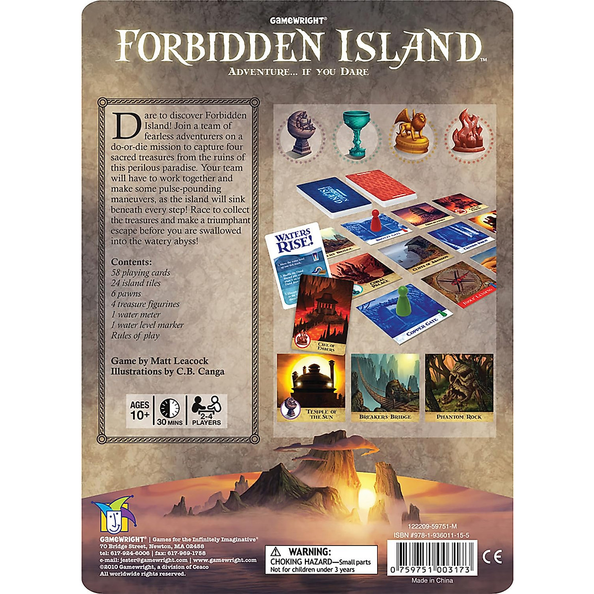 Forbidden Island – The Cooperative Strategy Survival Island Board Game,2-4 players