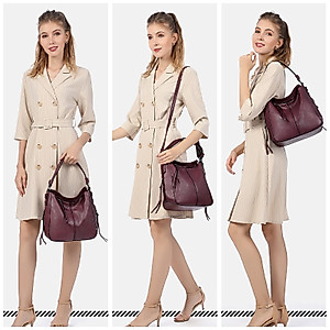 Tote Bag for Women PU Leather Shoulder Bags Fashion Hobo Bags Large Purse and Handbags with Adjustable Shoulder Strap