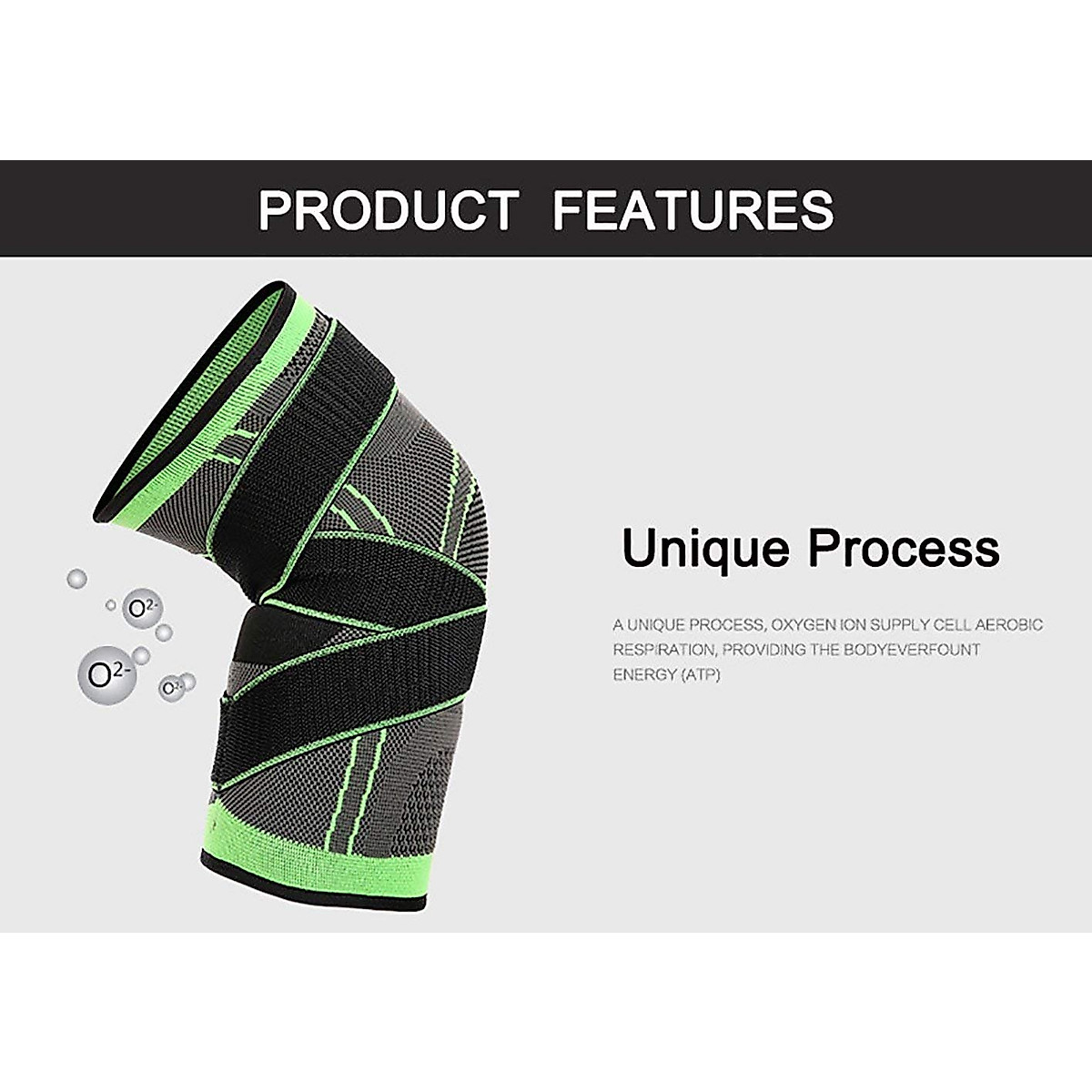 ASOONYUM Knee Sleeve,Compression Fit Support-for Joint Pain and Arthritis Relief, Improved Circulation Compression-Wear Anywhere - Single