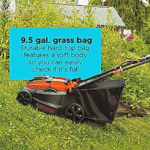 BLACK+DECKER 40V MAX* Cordless Lawn Mower with Battery and Charger Included (CM1640)