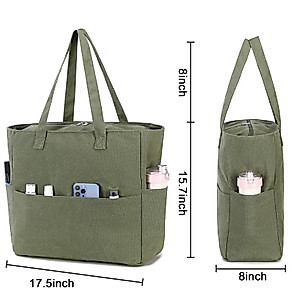 LEDAOU Beach Bag Waterproof Sandproof Women Tote Bag Pool Bag with Zipper for Gym Grocery Travel with Wet Pocket