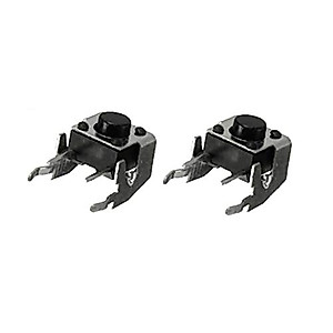2X RB LB Trigger Bumper Button Replacement Compatible with Xbox One Xbox 360 Controller Black