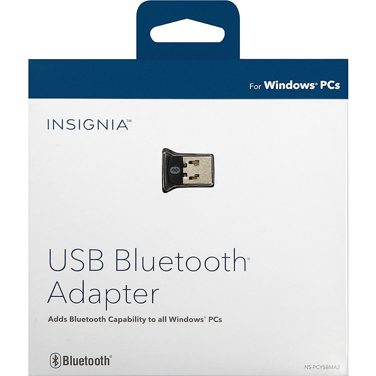 Insignia - Bluetooth 4.0 USB Adapter - Black