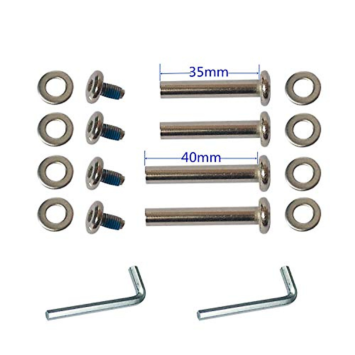 F-ber Luggage Suitcase Wheels Replacement Kit 84x24mm/3.3"x0.94" w/ABEC 608zz Inline Outdoor Skate Replacement Wheels, One Set of (2) Wheels (OD:84 W:24 ID:6 Axles:35&40mm)