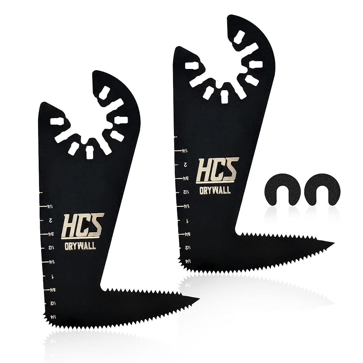 toolant HCS Oscillating Saw Blades for Drywall Cutting 2PCS, 2-in-1 Mutitool Drywall Blades with Quick Release Design