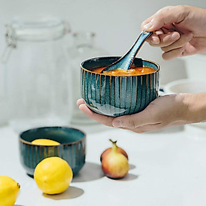 Fine Dinnerware Set,Dinnerware Set,Blue Porcelain Dinnerware Sets, Ceramic Plates and Bowls Dinner Sets, Modern Creativity Reactive Glaze Stoneware Dishes Set for Kitchen/Dining,28 piece (serving 8 pe