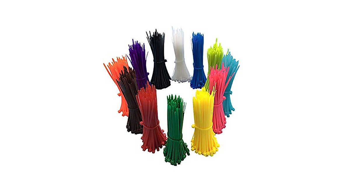 1200 Colored Zip Ties - Multi-Purpose Self-Locking Cable Ties for Home ...