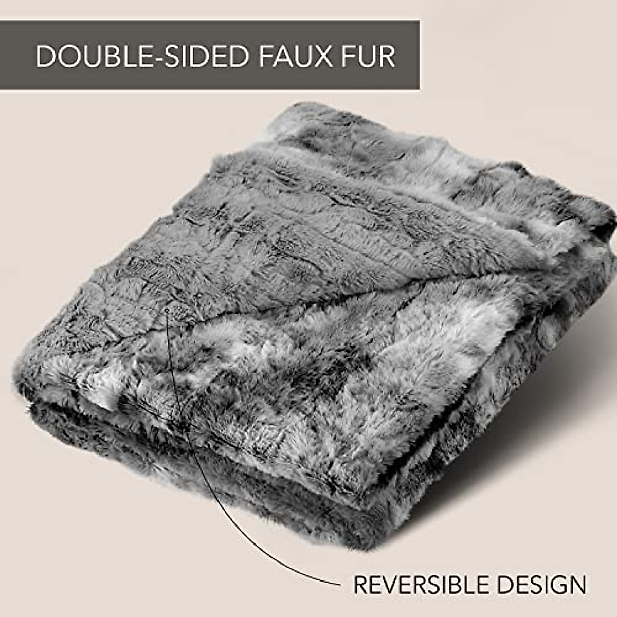 Luxury Plush Blanket - Cozy, Soft, Fuzzy Faux Fur Throw Blanket for Couch - Ideal Comfy Minky Blanket for Adults for Cold Nights by Everlasting Comfort