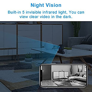 GooSpy Hidden Camera - Spy Camera Clock - FHD1080P - WiFi Small Nanny Cam for Home Security - Strong Night Vision - 140 Degree Wide-Angle