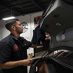 Chemical Guys MIC_808 Edgeless Microfiber Towel (Black 51" x 30")