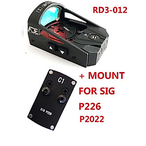 Ade Advanced Optics Delta RD3-012 Red Dot Reflex Sight for Sig Sauer P226 P2022 Pistol