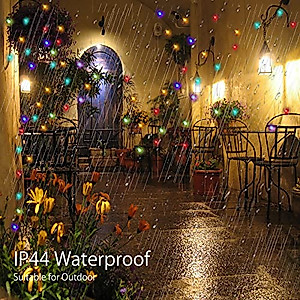 Globe String Lights Indoor Outdoor, 8 Modes Colorful Remote, USB String Lights forBedroom,Classroom,Outdoor String Lights for Patio,Garden,Party,Wedding, (6 Colorful Bulbs) (33FT USB)