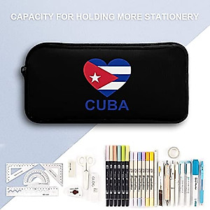 Love Cuba Pencil Case Pencil Pouch Coin Pouch Cosmetic Bag Office Stationery Organizer