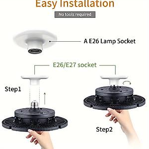 LED Garage Lights of Lens,300W Deformable Garage Ceiling Light 30000LM E26/E27 Basement Lights with 4+1 Adjustable LED Panels for Workshop, Shop, Garage, Warehouse(NO Motion Activated)