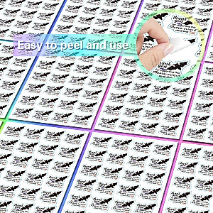 240 PCS Thank You Support Mama Owned Stickers,Funny Small Business Envelopes Stickers for Business Packages/Handmade Goods/Bags,Halloween Theme Small Shop Business Stickers for Envelopes Seals
