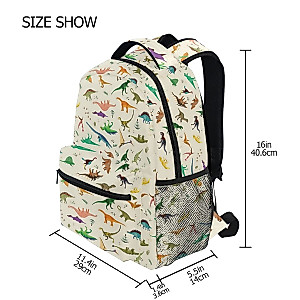 Dinosaur Pattern Backpack School Bag Travel Daypack Rucksack for Students
