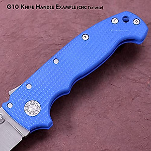 EZSMITH G10 Handle Making Sheet - (Brick/Black) - (3 x 12 x .250 Inches) - (USA Made) - for Knife & Tool Handles, Gun Grips, Inlays, Art Projects