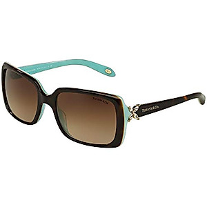 Tiffany & Co. TF4047B - 81343BTOP HAVANA/BLUE Sunglasses w/Brown Gradient Lens 55mm