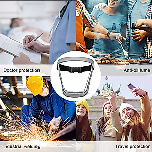 Super Protective Face Shield Mask for Work,Anti-fog Protective Full Face Shield for Weed Whacking,Face Shield for Grinding and Cutting,Protective Full Face Shield and Dust Protection