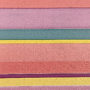 SimpleLife4U Colorful Mediterranean Striped Furniture Paper Self-Adhesive Shelf Drawer Liner 17.7 Inch by 9.8 Feet
