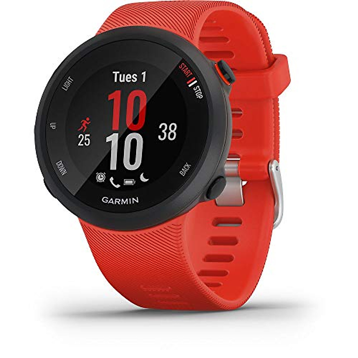 Garmin 010-N2156-06 Forerunner 45 GPS Heart Rate Monitor Running Smartwatch (Lava Red) - (Renewed)