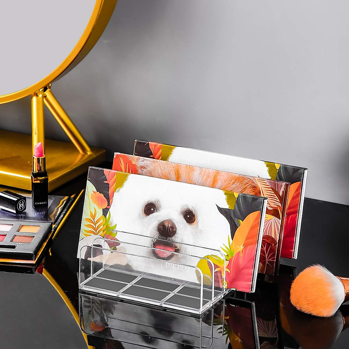 FoxFoxes Eyeshadow Palettes Acrylic Makeup Organizer - Eyeshadow Palette Cosmetic Organizer Eyeshadow Eyeshadow Palettes Makeup Organizer (1Pack-Large)