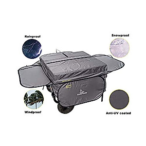 Cover Geny Outdoor Generator Running Cover Tent, Portable Heavy Duty All-Weather Protection Generator Shelter for Most 4500Watt-13000Watt Generators (32 x 32 x 21inch, Grey)