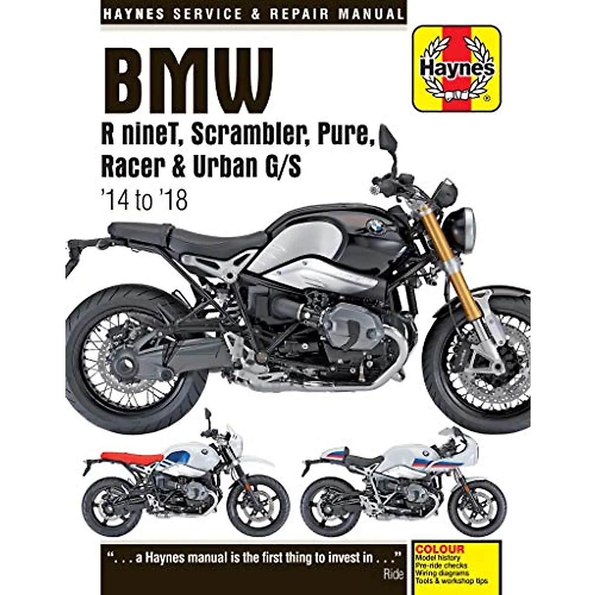 BMW R nineT (14 - 18) Haynes Repair Manual (Paperback)