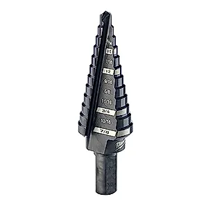 Milwaukee Electric Tool GIDDS2-2475506 Step Drill Bit, 3/16" to 7/8"