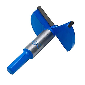 Qjaiune 2-3/8 Inch / 60mm Forstner Drill Bit, 2.375 Inch Boring Bit Cutter Tungsten Carbide Wood Hole Saw Auger Opener, Woodworking Hole Opener Hinge Hole Cutter for Wood, Plastic, Plywood