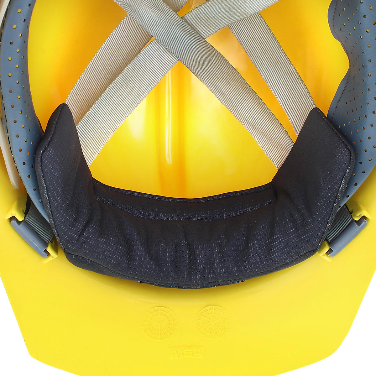 SweatHawg Hard Hat Sweatband - Highly Absorbent Aggressively Wicking Sweat Band - No Sweat, No Drips. Reusable, Wear, Wash, Repeat - Wide 2” Brow Strap (Charcoal Black)