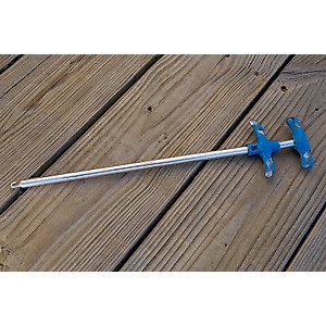 Cuda 18-Inch Titanium-Bonded Large Fish Hook Remover Tool, Blue, (18869)