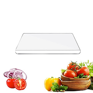 Acrylic Anti-slip Transparent Cutting Board, 15.7"x11.8" Clear Acrylic Cutting Board with Lip, Kitchen Cutting Boards for Countertop, Clear Non Slip Cutting Board for Home Restaurant Kitchen