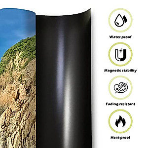 Dishwasher Magnet Cover La quebrada of Acapulco Magnetic Refrigerator Stickers Decorative Appliance Cover Fridge Panels Metal Door Garage 23"Wx26"H