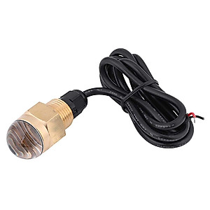 Drain plug light, Marine Boat 12V Brass Glass Blue LED Underwater Light Lamp Drain Plug1/2" NPT Yacht Accessory