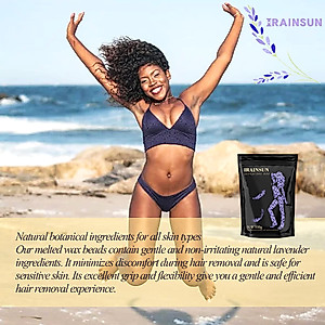 IRAINSUN Waxing Kit for Women Man, Wax Warmer for Hair Removal, Waxing Machine Easy to use Accessories Complete