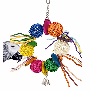 Bonka Bird Toys 1021 Circle Chew Bird Toy Parrot cage Toys Cages Foraging Shred Cockatiel Conure