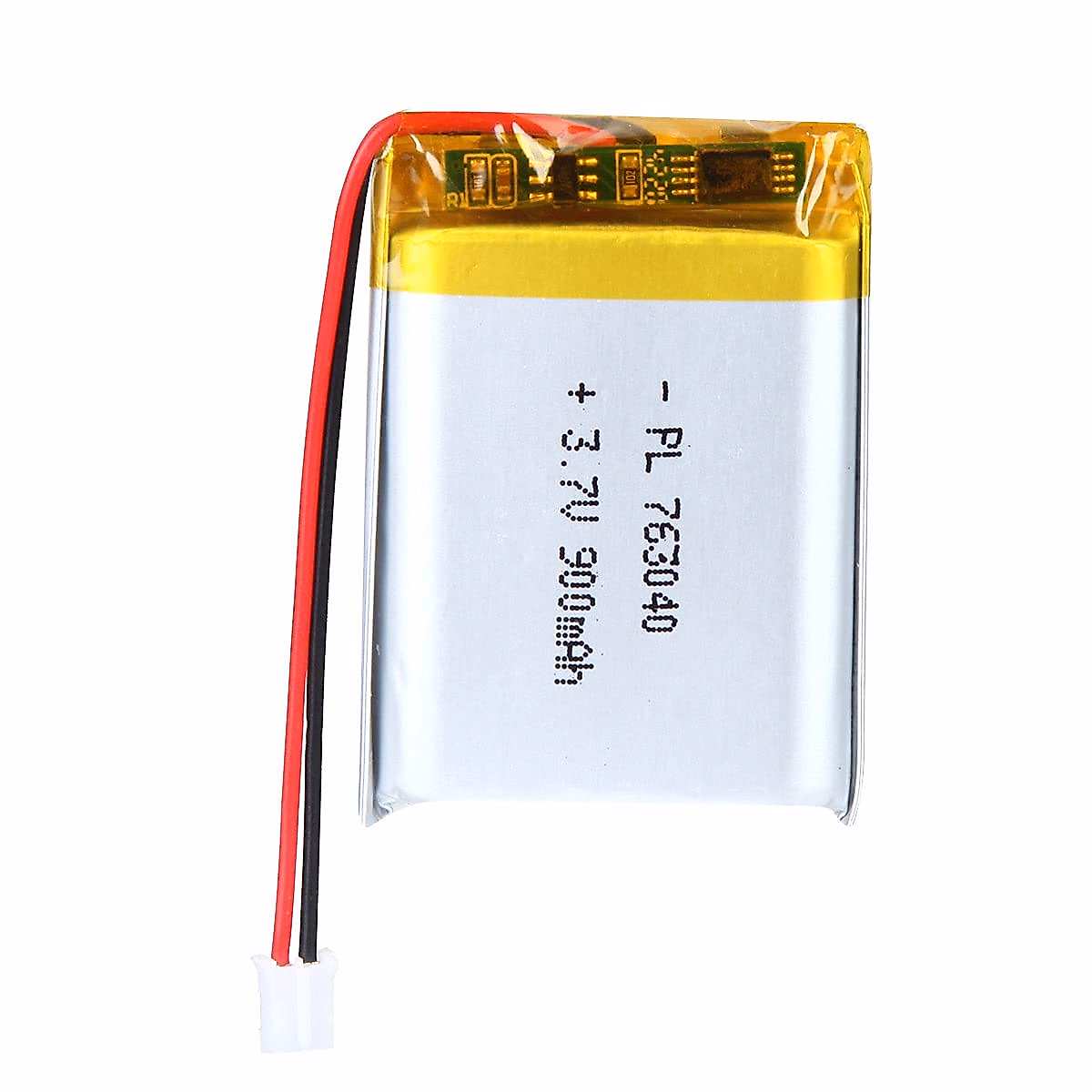 AKZYTUE 3.7V 900mAh 763040 Lipo Battery Rechargeable Lithium Polymer ion Battery Pack with JST Connector