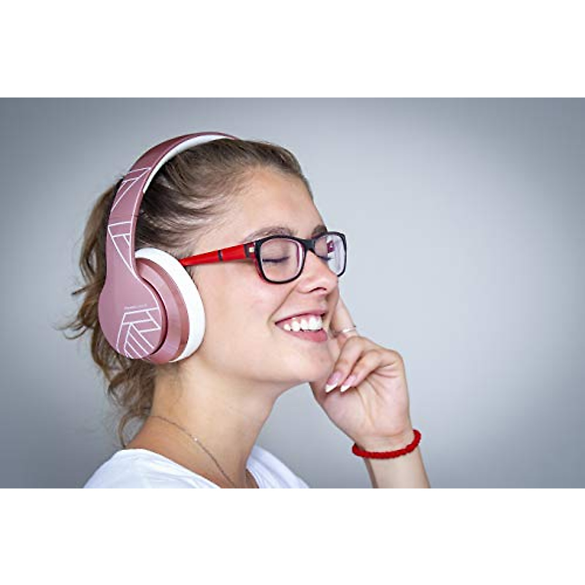 PowerLocus Wireless Bluetooth Headphones, Bluetooth Headphones Over Ear, Super Bass Hi-Fi Stereo, Soft Earmuffs, Foldable Wireless and Wired with Mic for Cell Phones, Online Class, Home Office, PC,TV