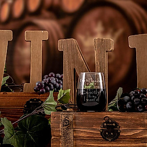 Best Friends Gift Wine Glass - Funny sitcom reference Inspired 17 oz Stemless Wine Glass - Unique Novelty Gift Idea for Her, Mom, Wife, Women, Sister, Best Friend - Birthday Gifts for Coworker