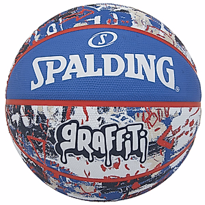 Spalding Unisex - Adult Graffiti Sz6 Ball, Blue/Red, 7