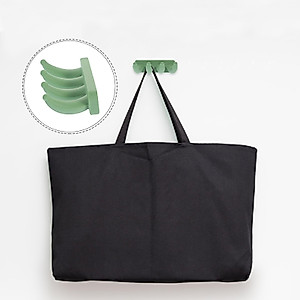 HOLIDYOYO Silicone Hooks Coat Hanger with 4 Hooks Adhesive Wall Hooks for Towels Keys Hats and More No Drilling Required Suitable for Kitchen and Bathroom Creative Banana Design Green