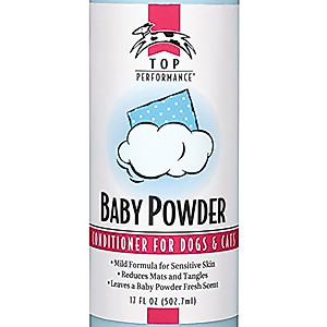 Top Performance Baby Powder Pet Conditioner, 17-Ounce, 17 Ounce