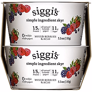 Siggi's Mixed Berries & Acai Non Fat Yogurt 4 Pack, 21.2 OZ