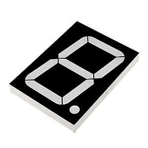 uxcell Common Anode 10 Pin 1 Bit 7 Segment Display 4.8 x 3.54 x 0.59 Inch 4" Red LED Display Digital Tube